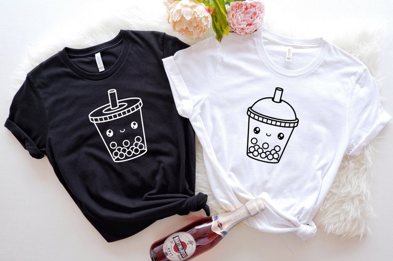 Boba Tea Shirt, Bubble Tea T-shirt, Boba Tea Couple Shirt, Boba Friends ...