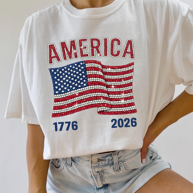 Us Flag Theme Tshirts - Etsy