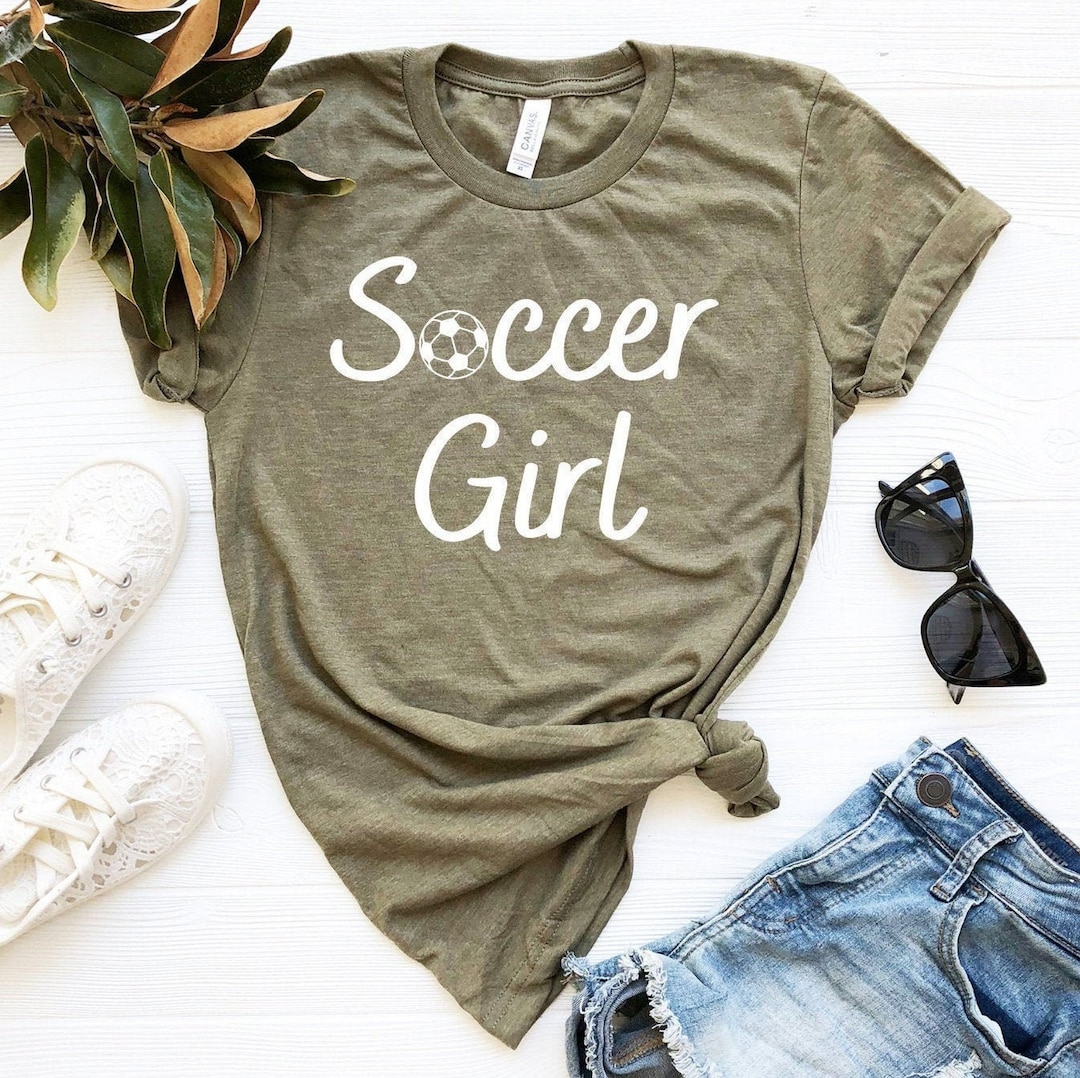 Soccer Unisex T-shirt, Soccer Girl Shirt, Soccer Team Player Gift ...