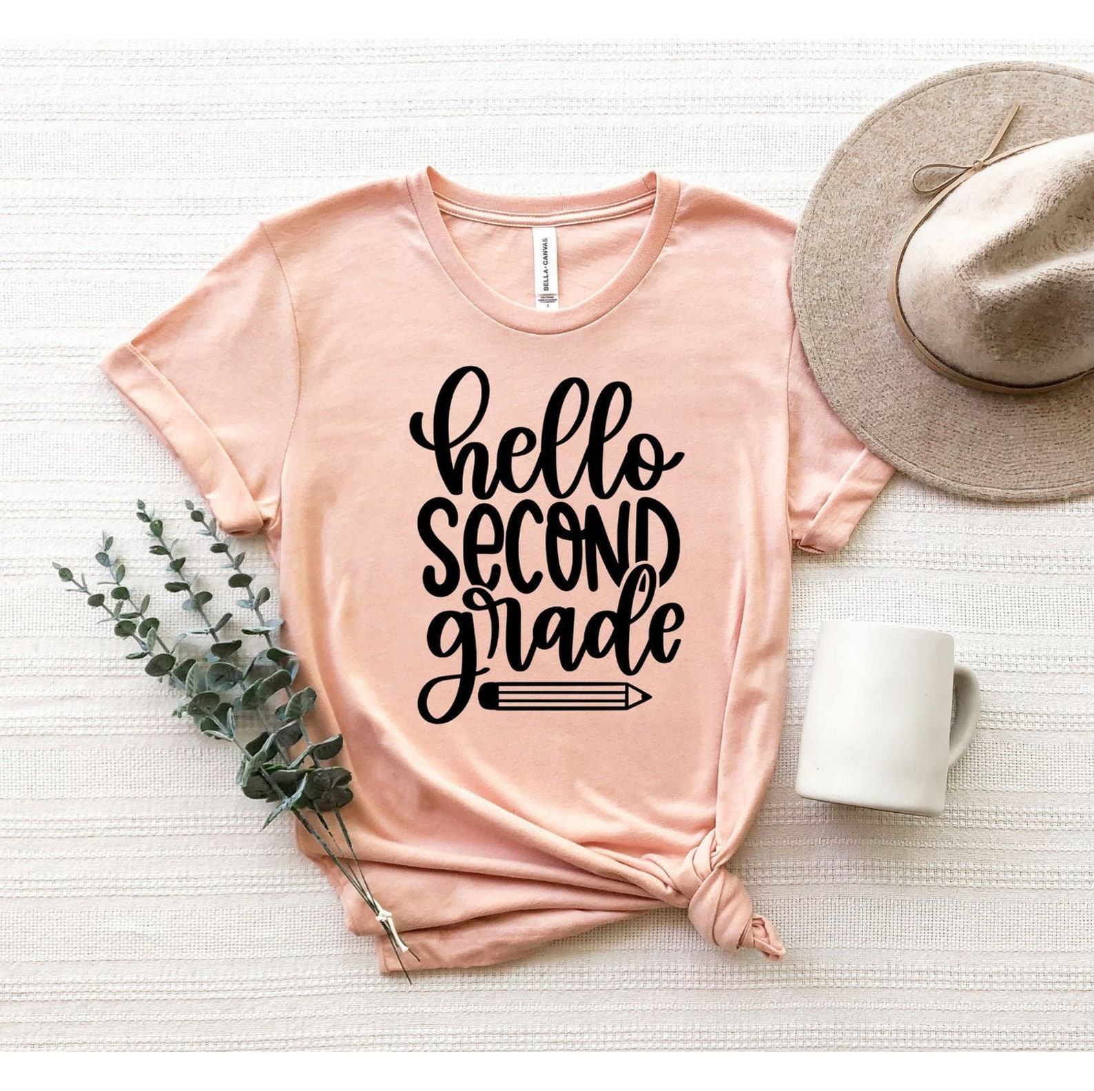 Second Grade Shirt Hello Second Grade T-shirt 2nd Grade - Etsy