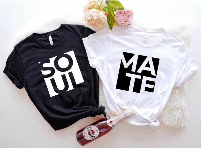 Soul Mate Shirt, Soul Mate Matching T-shirt, Couple Shirts, Valentines ...