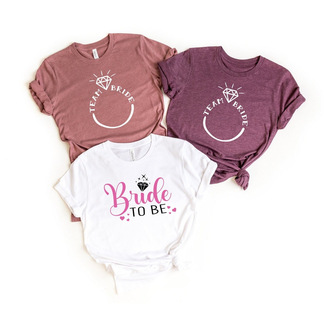 Team Bride Diamond Shirts, Team Bride to Be Shirt, Bride Ring Team ...