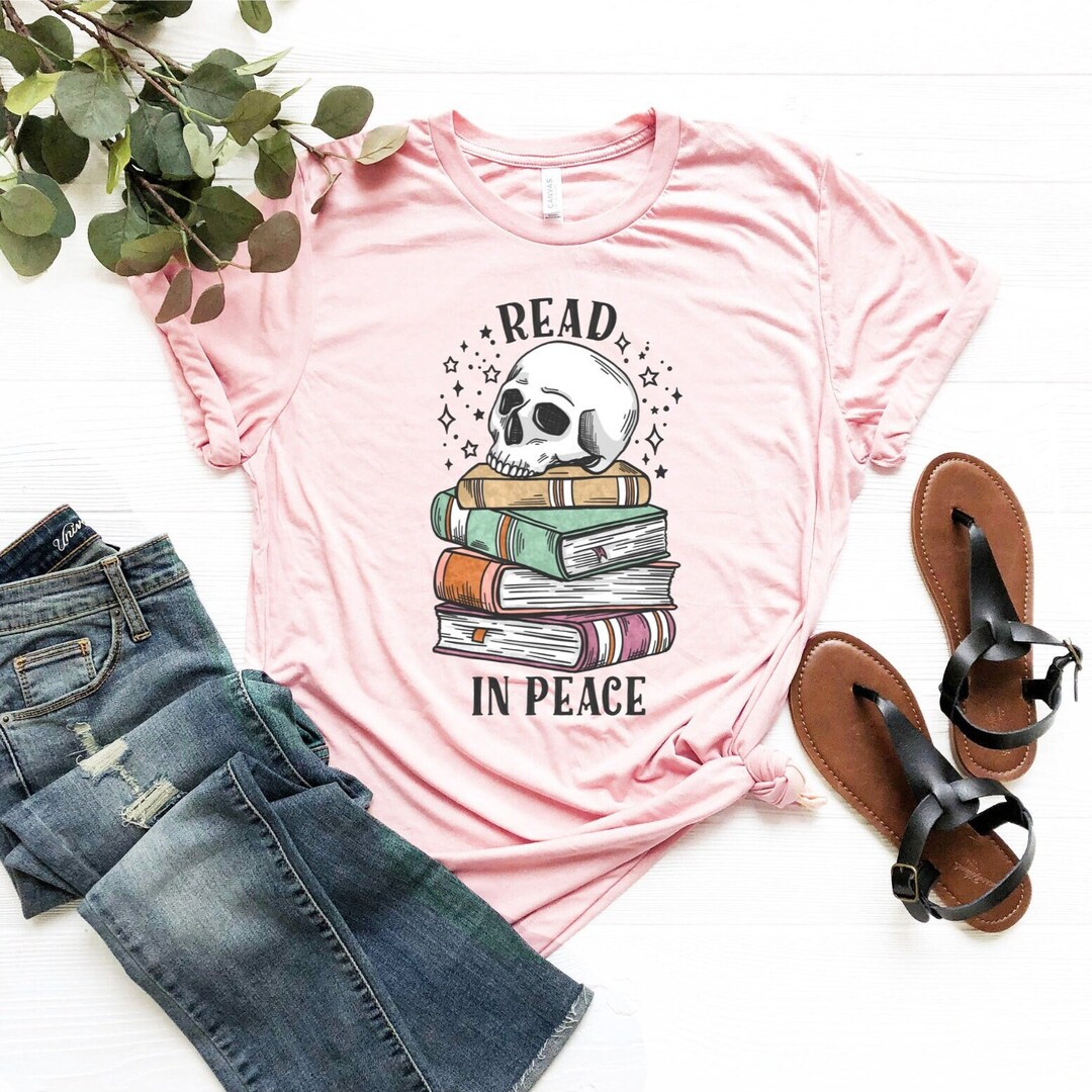 Read in Peace Shirt, Read in Peace Book Lover T-shirt, Gift for Book ...