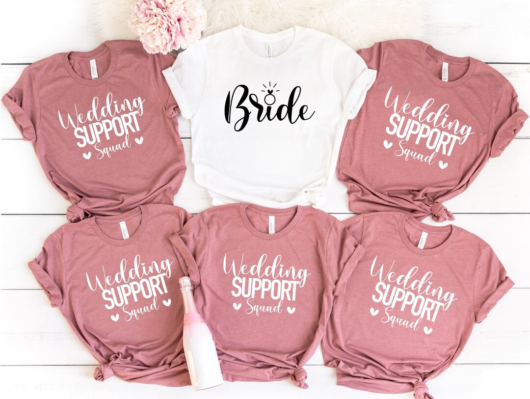 Team Bride Shirts Wedding Support Squad Shirt Wedding Squad Tee
