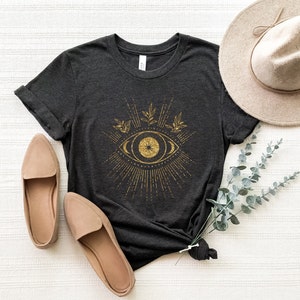 All Seeing Eye Shirt, Sun and Moon Shirt, Spiritual Eye Shirt, Witch ...