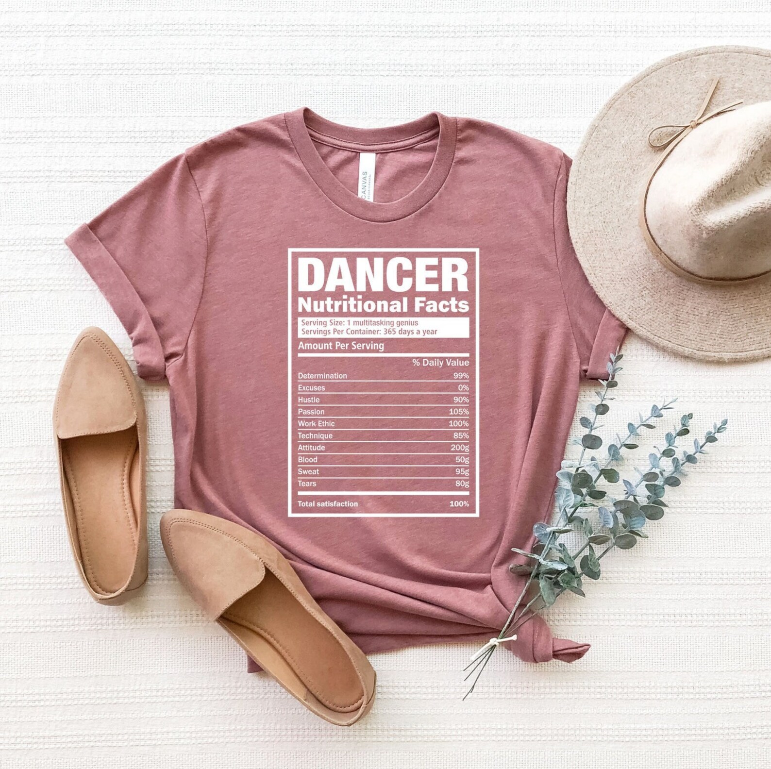 Dancer Nutrition Facts Dance Shirt Funny Dancer Shirt Etsy