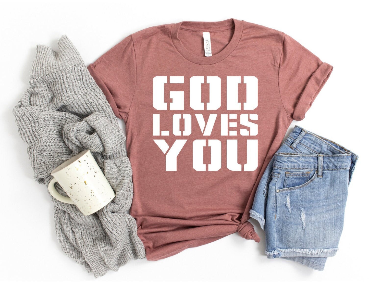 Christian Shirts, God Loves You Shirt, God Shirts, God Jesus Pray Shirt ...