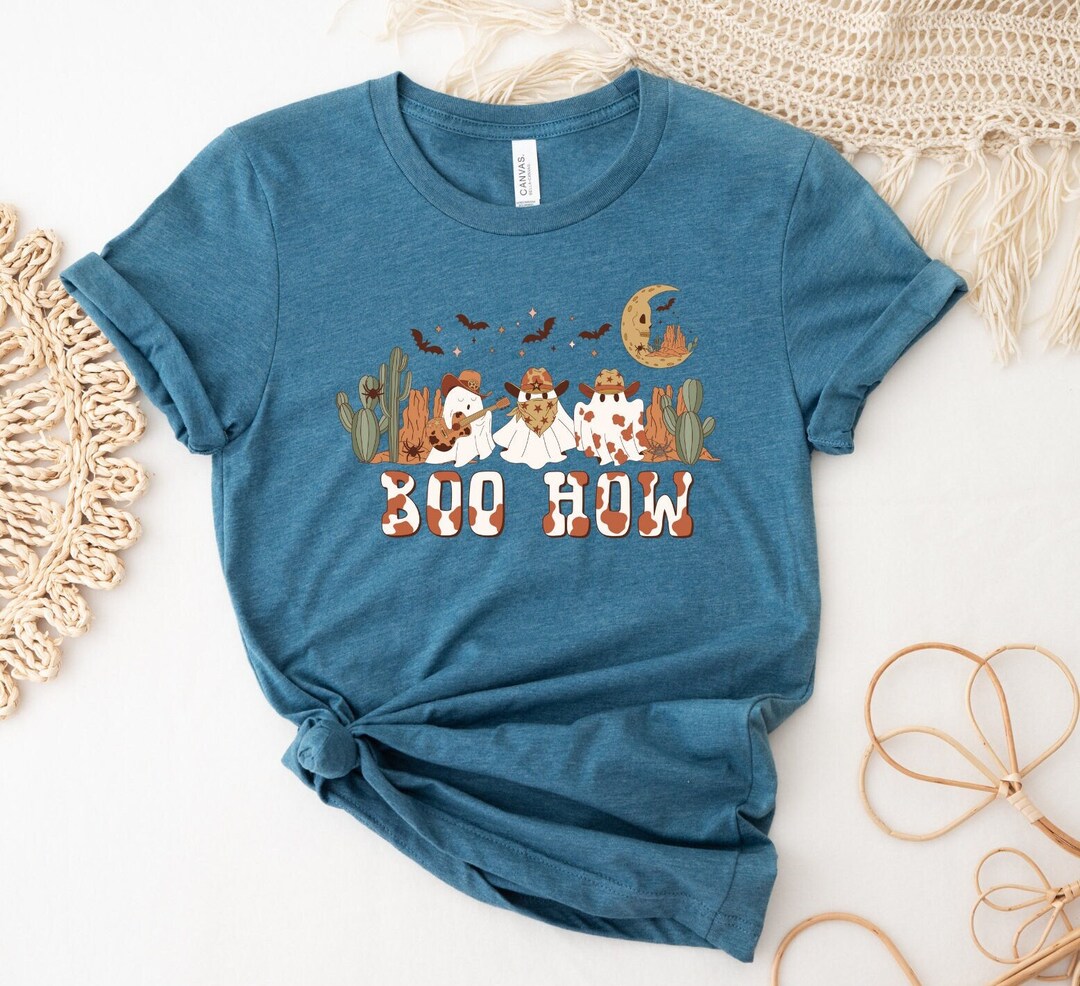 Boo Haw Shirt, Spooky Season Shirts, Boo Haw T-shirt, Halloween Ghost ...