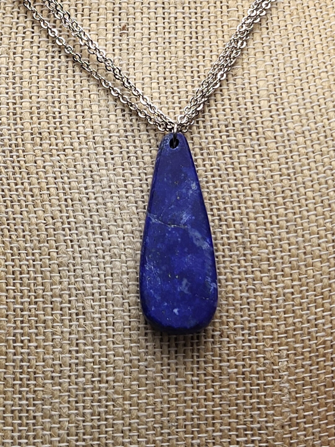 Lapis Lazuli Pounamu Roimata Teardrop Pendant Necklace - Māori ...