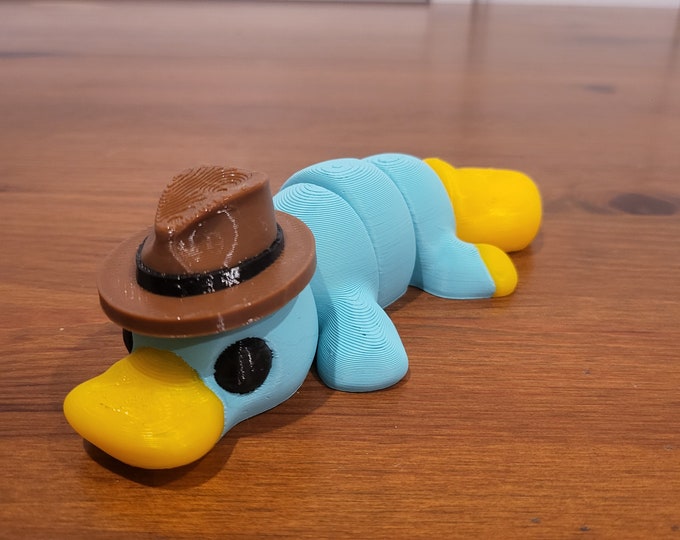 3d-printed Magnetic Articulated Perry the Platypus From Phineas and ...