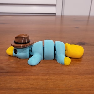 3d-printed Magnetic Articulated Perry the Platypus From Phineas and ...