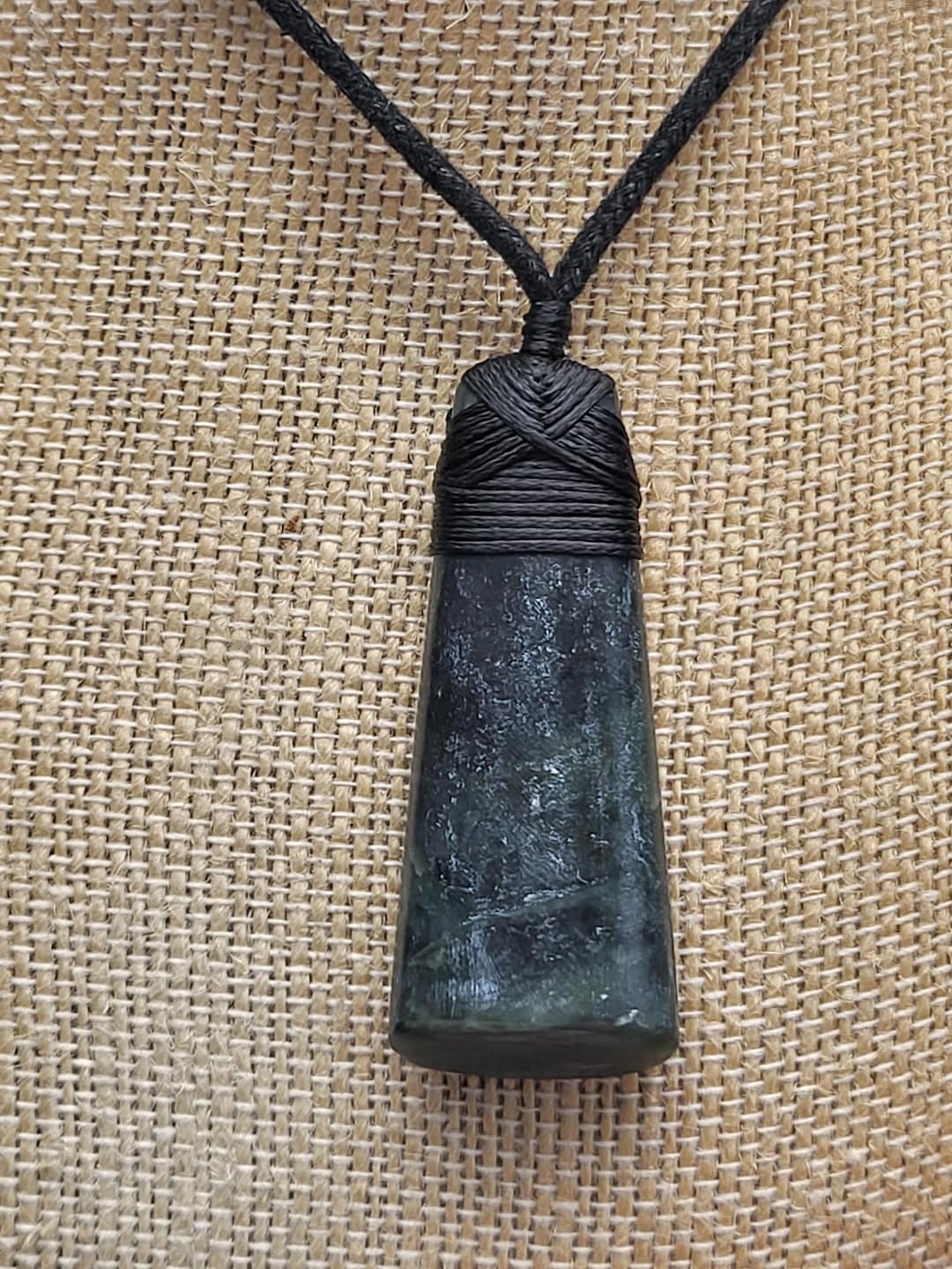 Nephrite Jade Pounamu Toki Adze Pendant Necklace - Māori Polynesian ...