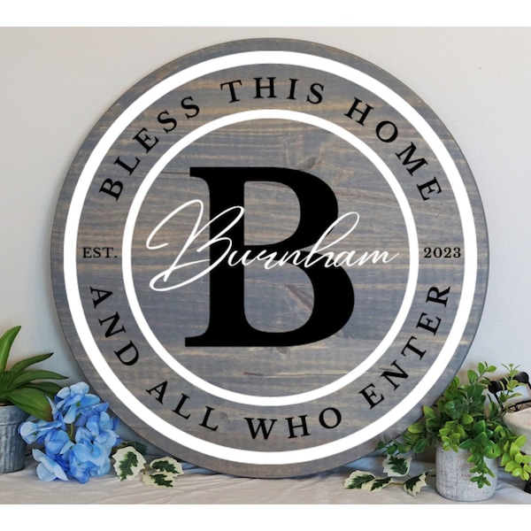Bless This Home Sign - Etsy