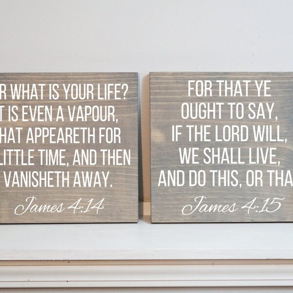 Scripture Wood Sign - Etsy