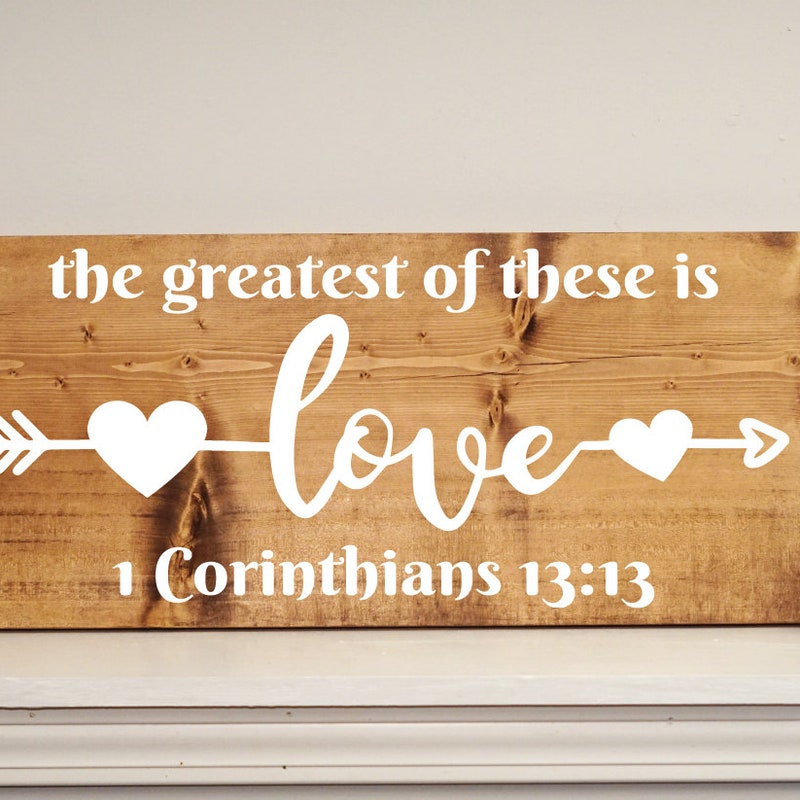 The Greatest is Love - Etsy