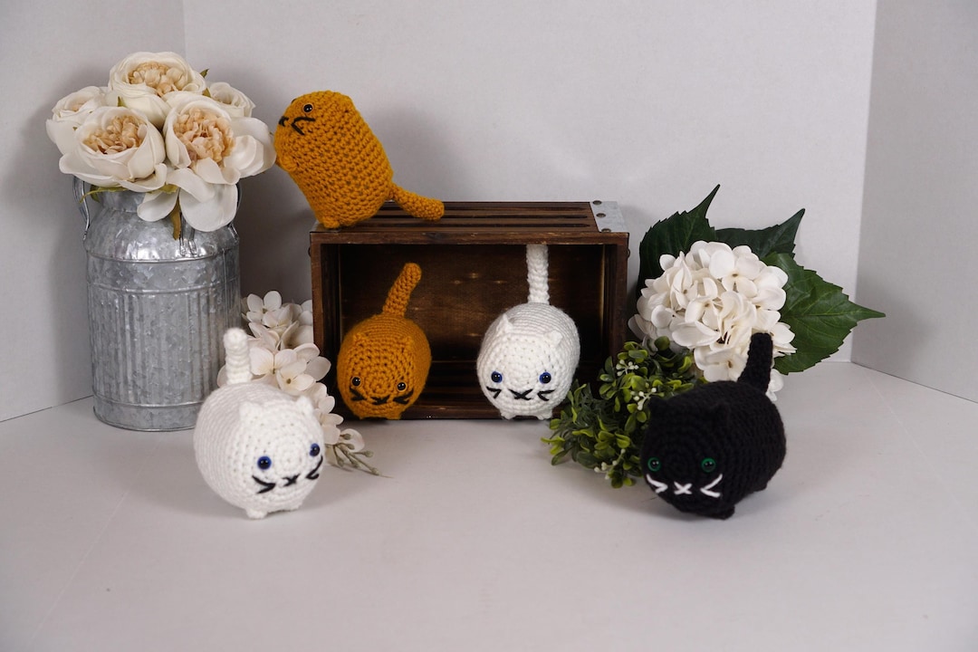 Crochet Loaf Cat - Handmade Amigurumi Cat - Stuffed Animal - Gift for ...