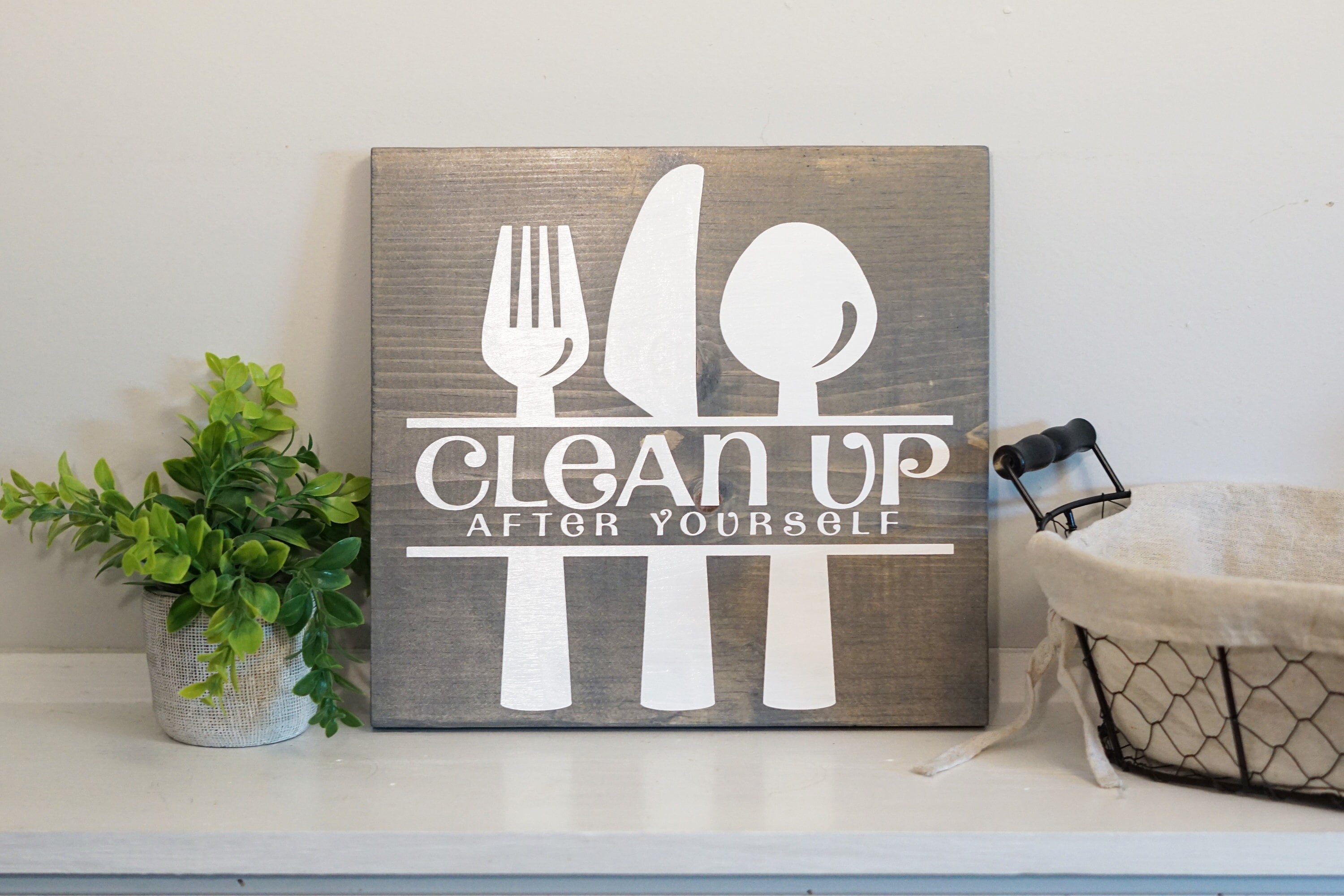 Kitchen Clean Up Signs