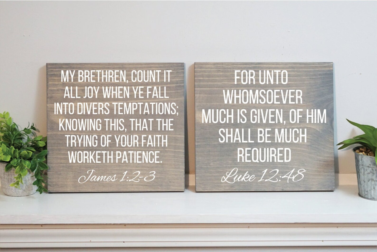 Count It All Joy, Much is Required Wood Sign - Christian Home Decor ...