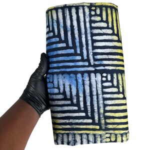 Large Headwrap Head Tie African Fabric Adire Hand Dyed 100% Cotton Head ...