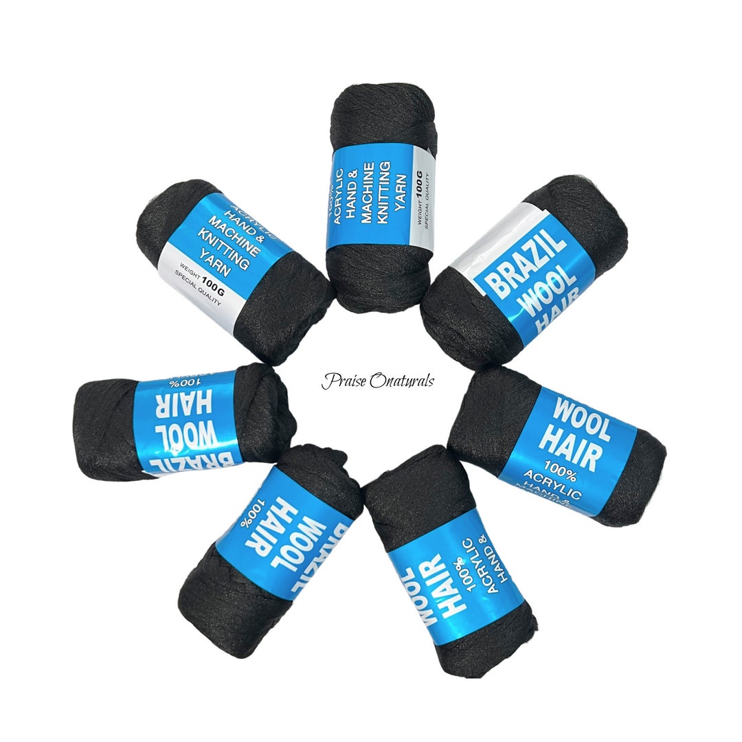 Brazilian Wool Yarn Hair Plaits Twist Braiding Faux Locks Cornrow ...