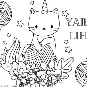 Crochet Coloring Pages (PDF FILE) - Etsy