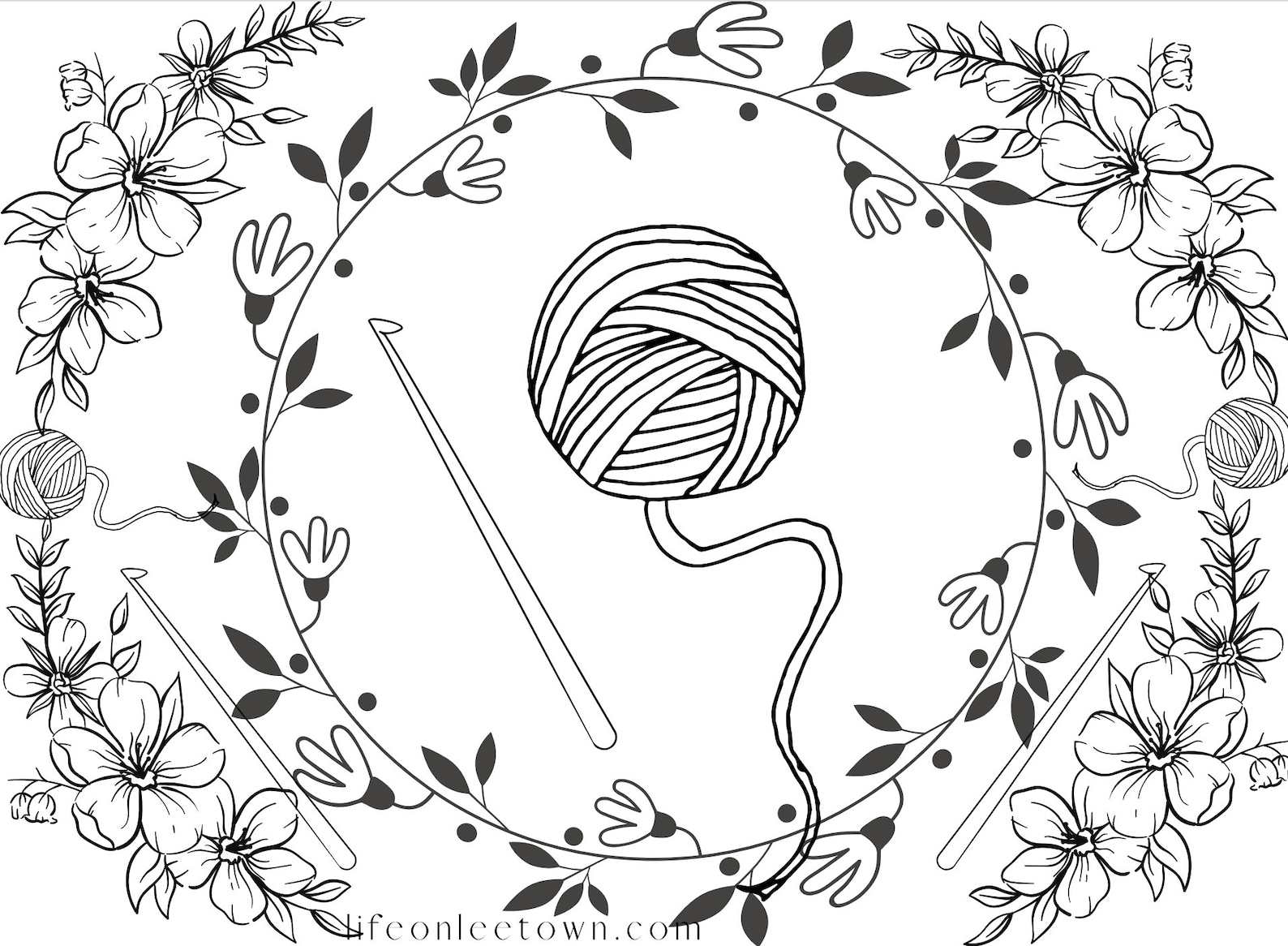 Crochet Coloring Pages (PDF FILE) - Etsy