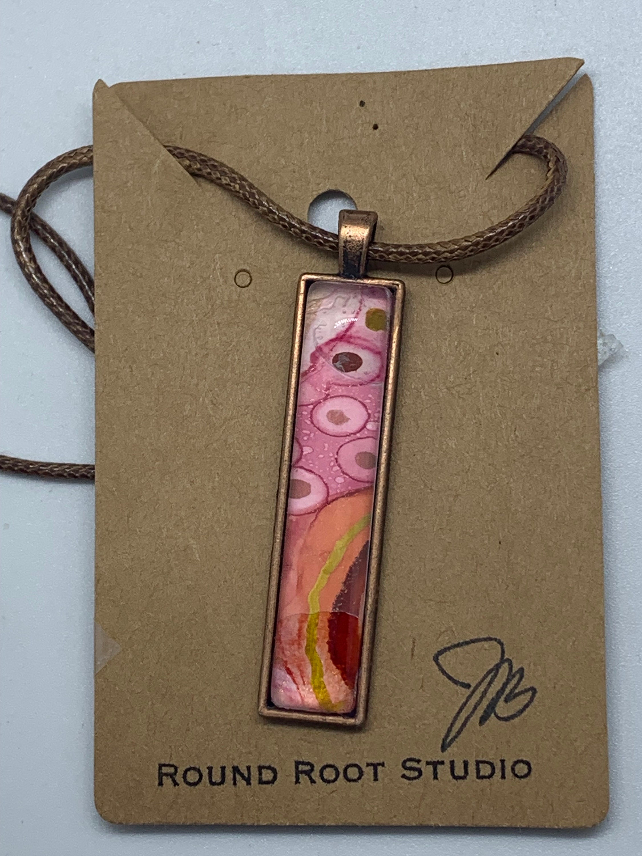 Original Alcohol Ink Drop Necklace, Handmade, Gift for Art Lover ...