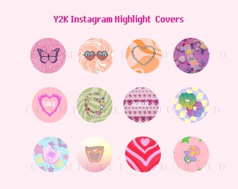 Pink Instagram Highlight Covers, IG Story, Y2K Style, Gyaru, Gal Style ...