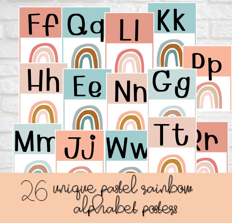 Pastel Rainbow Mega Bundle | Pastel Rainbow Classroom Decor | Rainbow ...