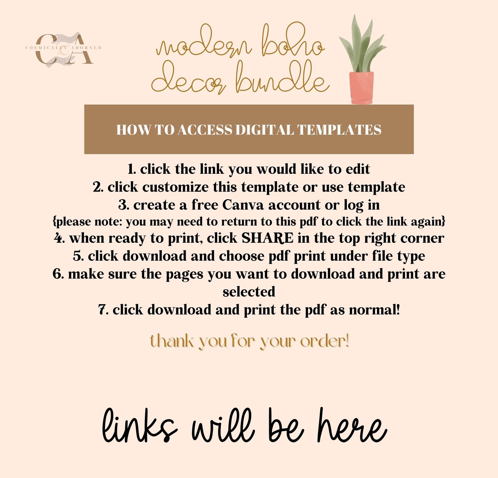 Modern Boho Classroom Bundle | Boho Classroom Decor | Boho Digital ...