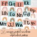 PASTEL RAINBOW Alphabet Posters | Pink and Blue Classroom Decor ...