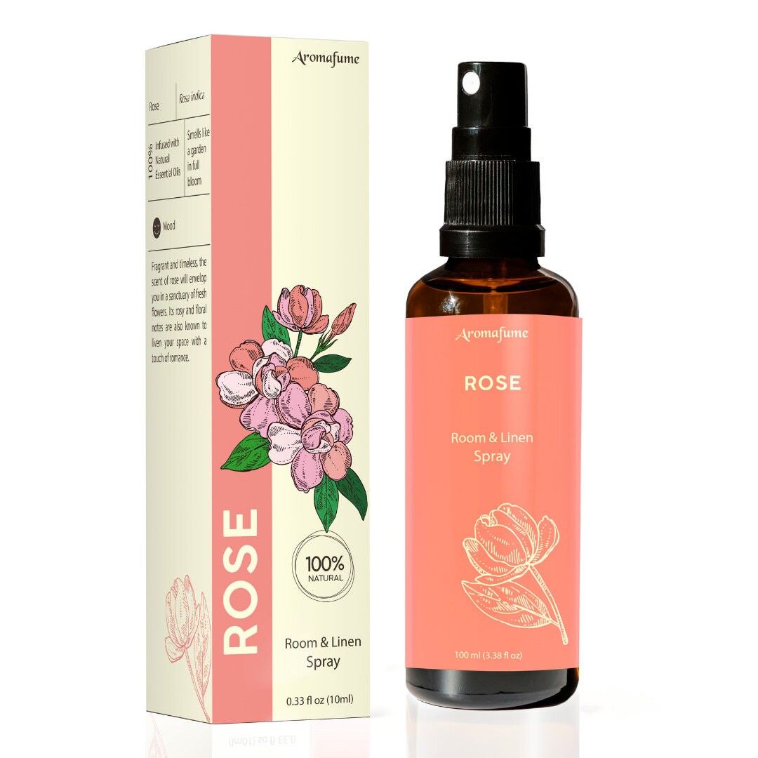 Rose Room, Linen & Pillow Spray by Aromafume | 100ml/3.38 Fl Oz | With ...
