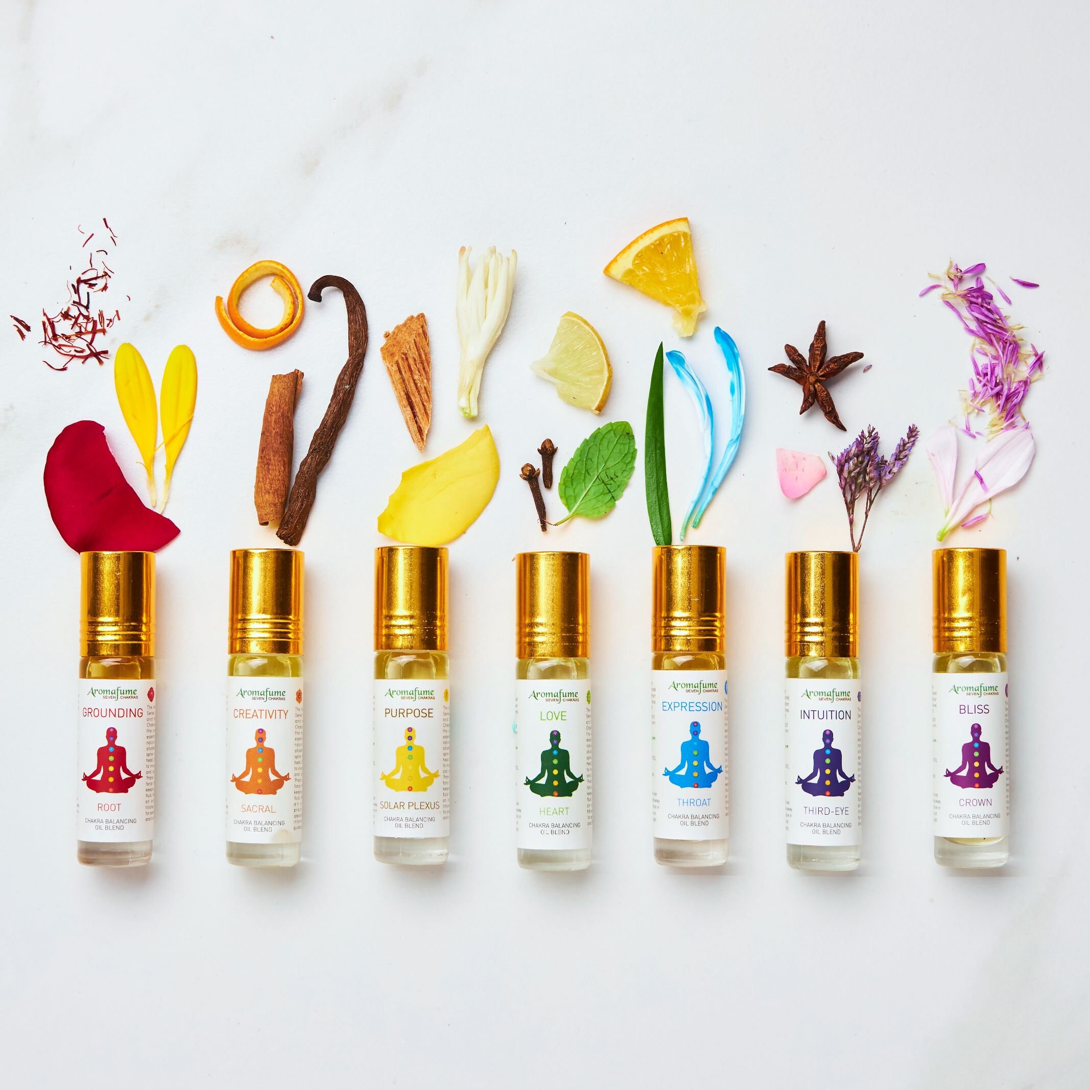 7 Chakras Essential Oils Blends Roll on | Aromatherapy Roll on | Gift ...