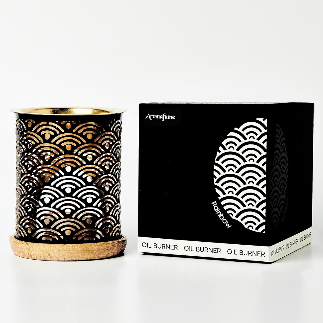 Aromafume Rainbow Essential Oil Burner Oil Diffuser With Candle ...