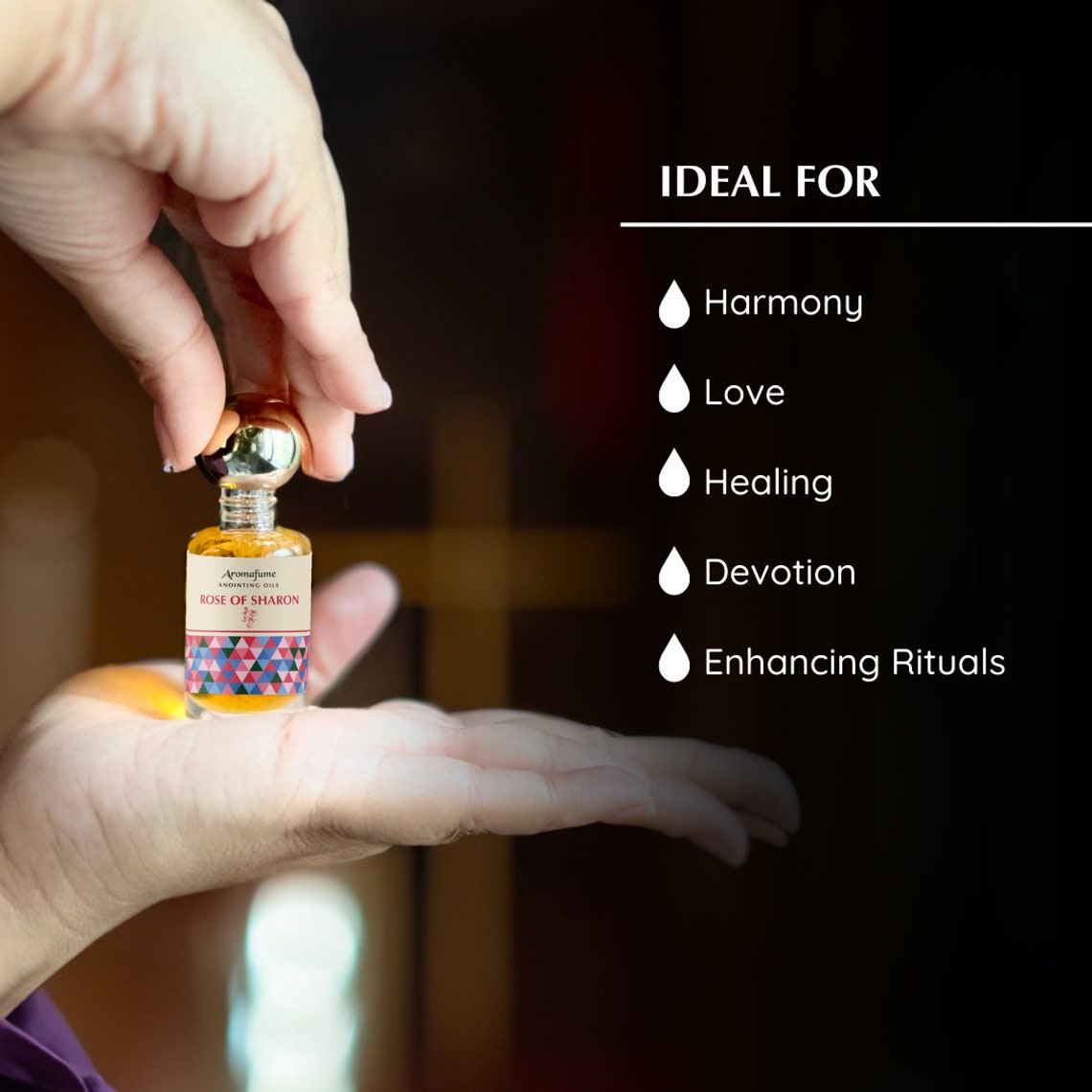 Rose of Sharon – Biblical Prayer Oil, Christian Blessing Oil, Holy Oil ...