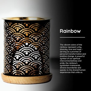 Rainbow Burner – Aromatherapy Diffuser & Smokeless Oil Warmer, Tealight ...