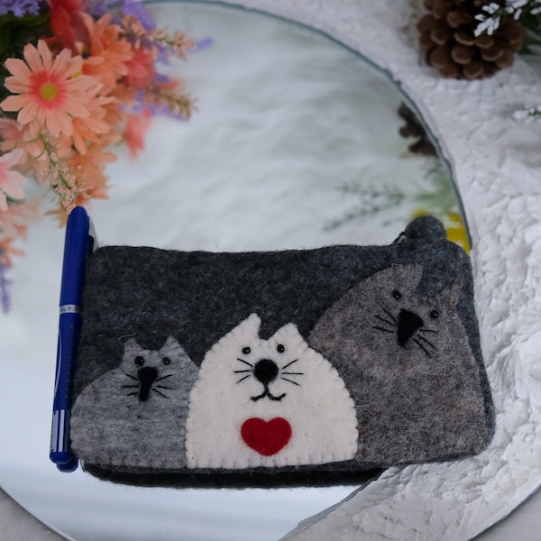 Felt Cat Purse - Etsy