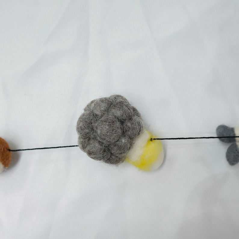 Space Felted Garland, Outer Space Felt Banner, Space Bunting Garland ...