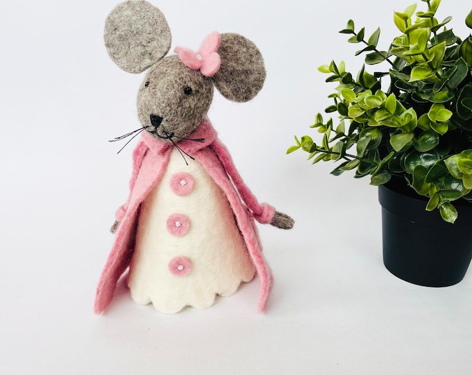 Felt Rat Tree Topper, Christmas Tree Topper, Mice Topper, Handmade Felt ...