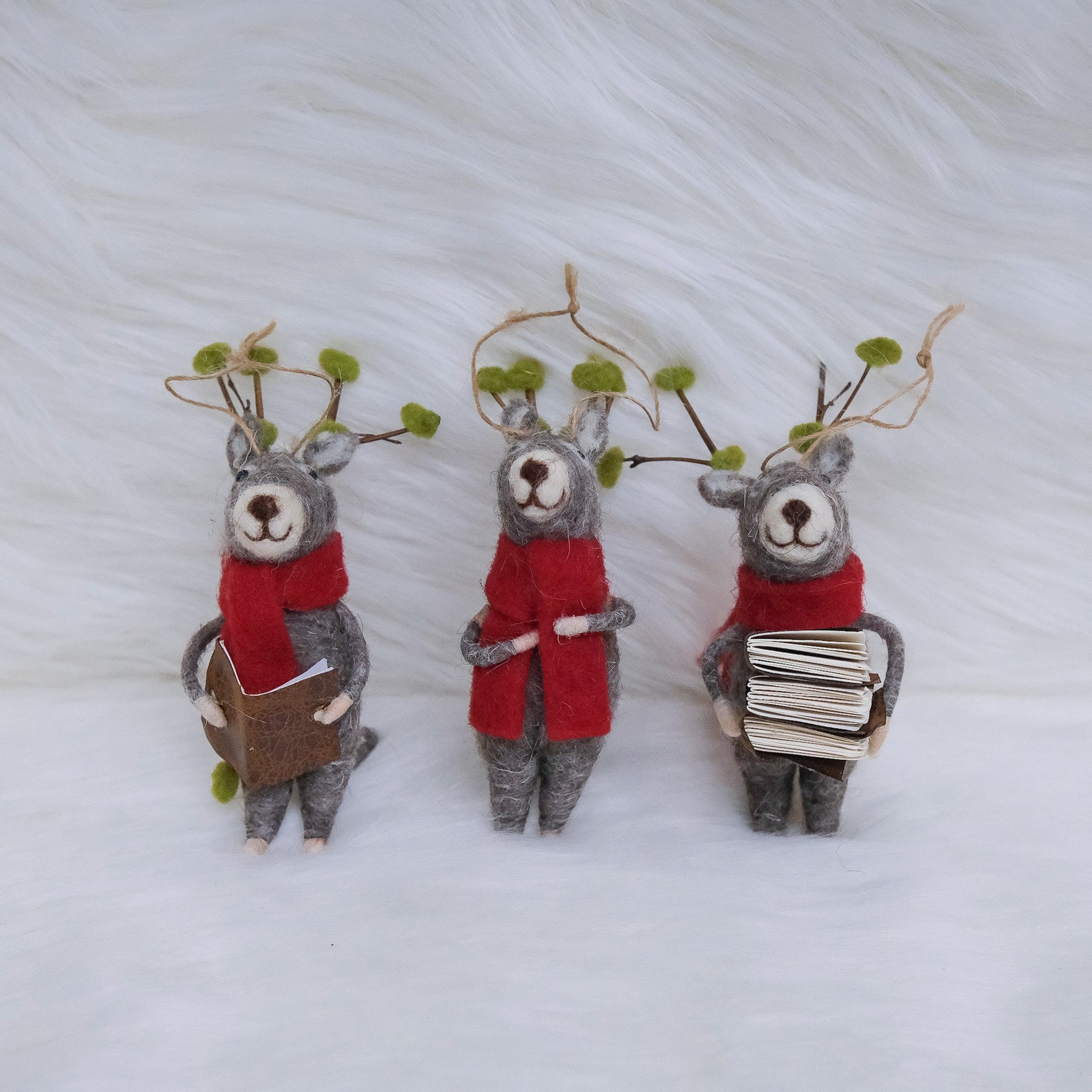 Felt Reindeer Ornament, Reindeer Family Christmas Ornament, X-max Eco ...