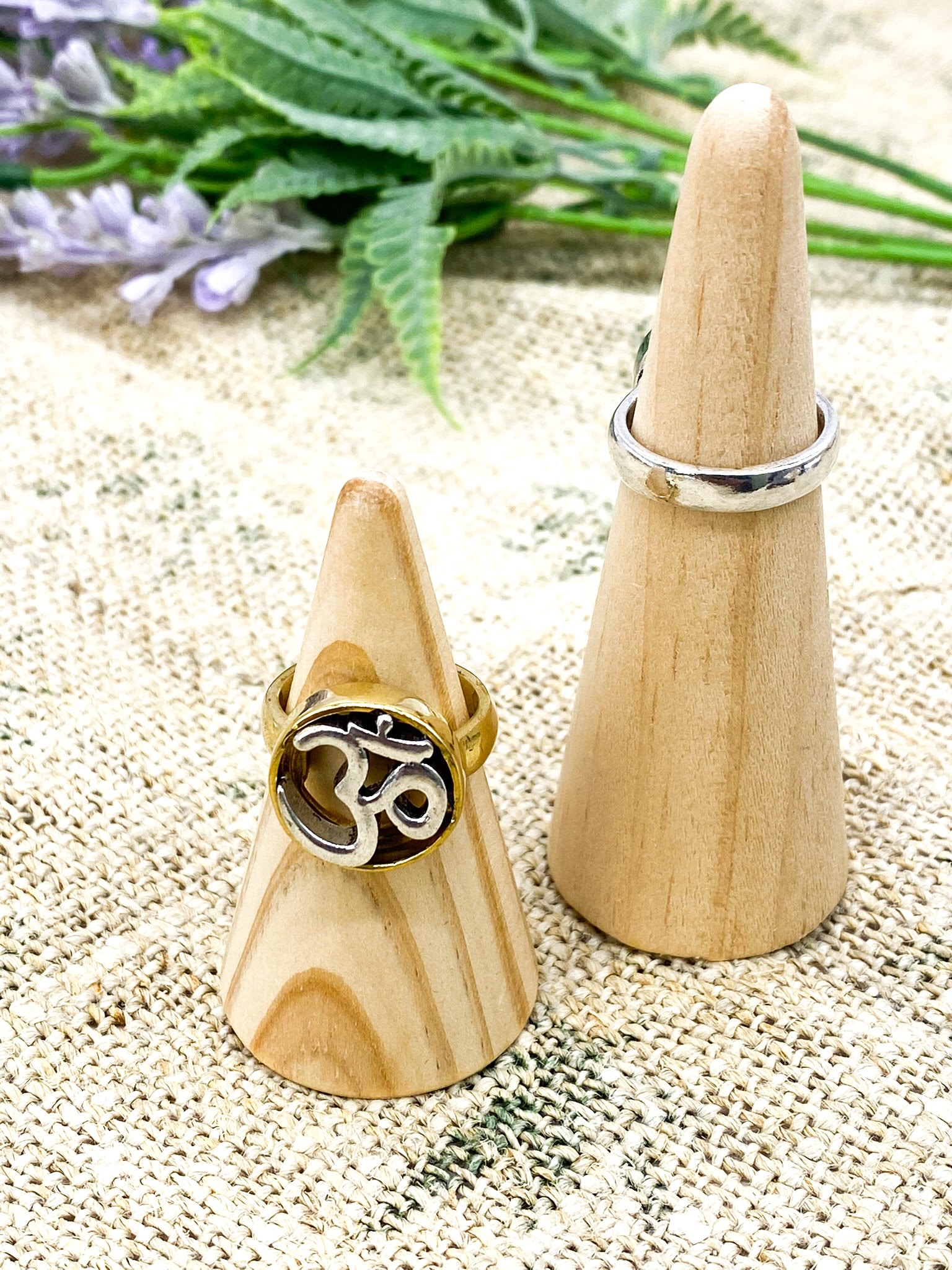 Om Rings, Round Shaped Aum Rings, Sterling Silver Ring, Gold Filled ...