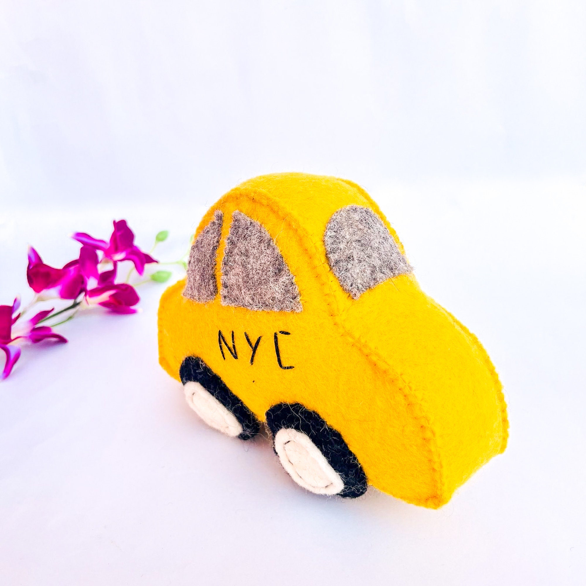 Handmade Felt NYC Taxi, Felt Decor, Soft Felttaxitoy, Eco Friendly NYC ...