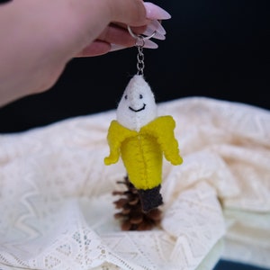 Felt Fruits Keychain, Fruits Themed Decorations, Wool Felted Apple ...