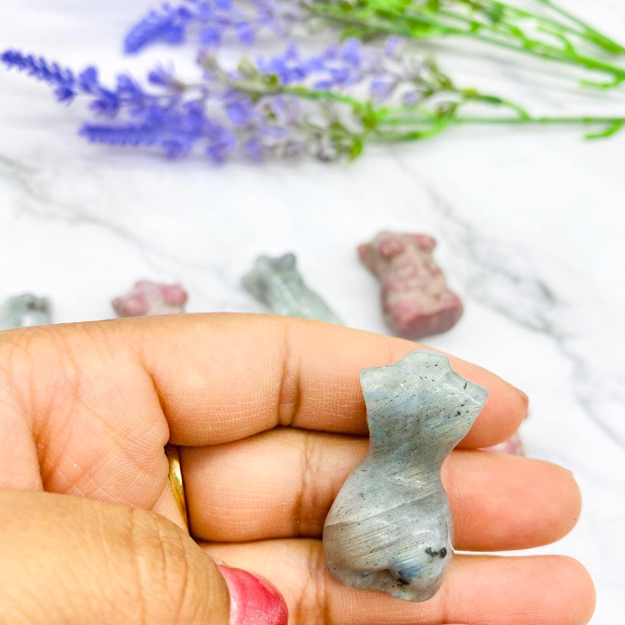Crystal Female Body Torso, Labradorite Body Crystal, Rhodonite Body ...