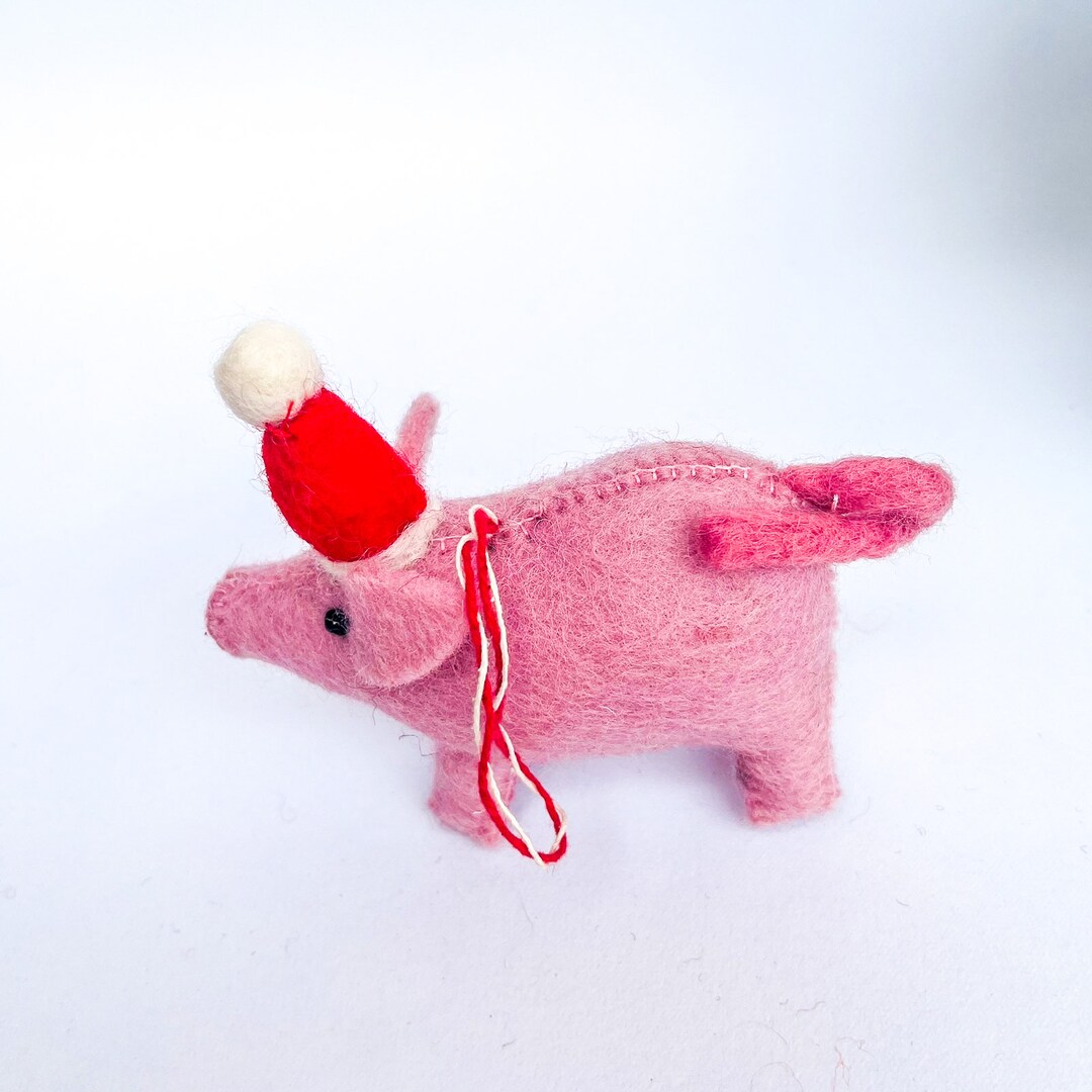 Felt Pig Ornaments Christmas Decor Christmas Hanging Gift - Etsy