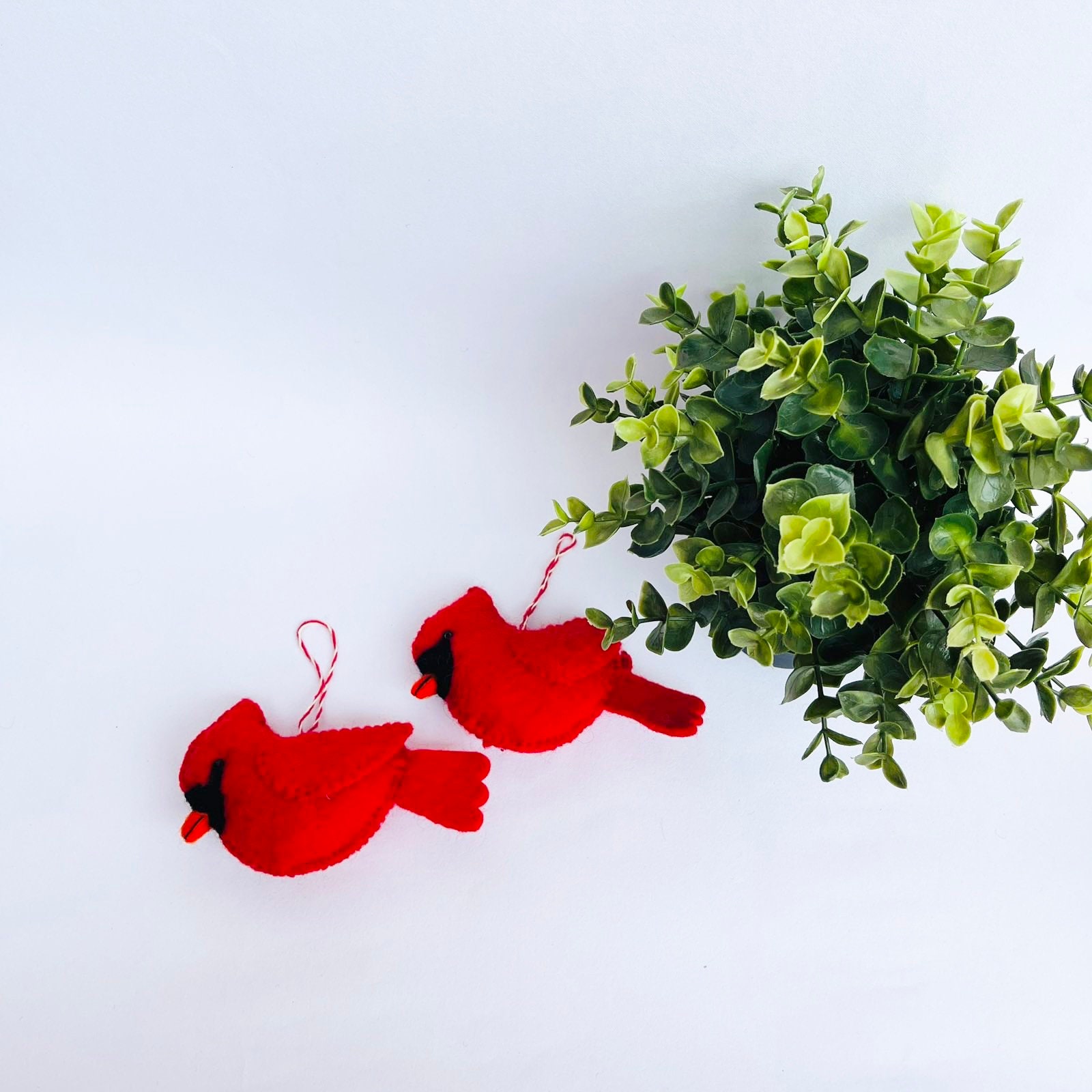 Felt Robin Bird, Needle Felted Bird, Xmas Ornaments, Red Bird Ornaments ...