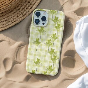 Ti Leaf Pattern on Nature Colored Palaka Print Phone Case - Hawaii ...