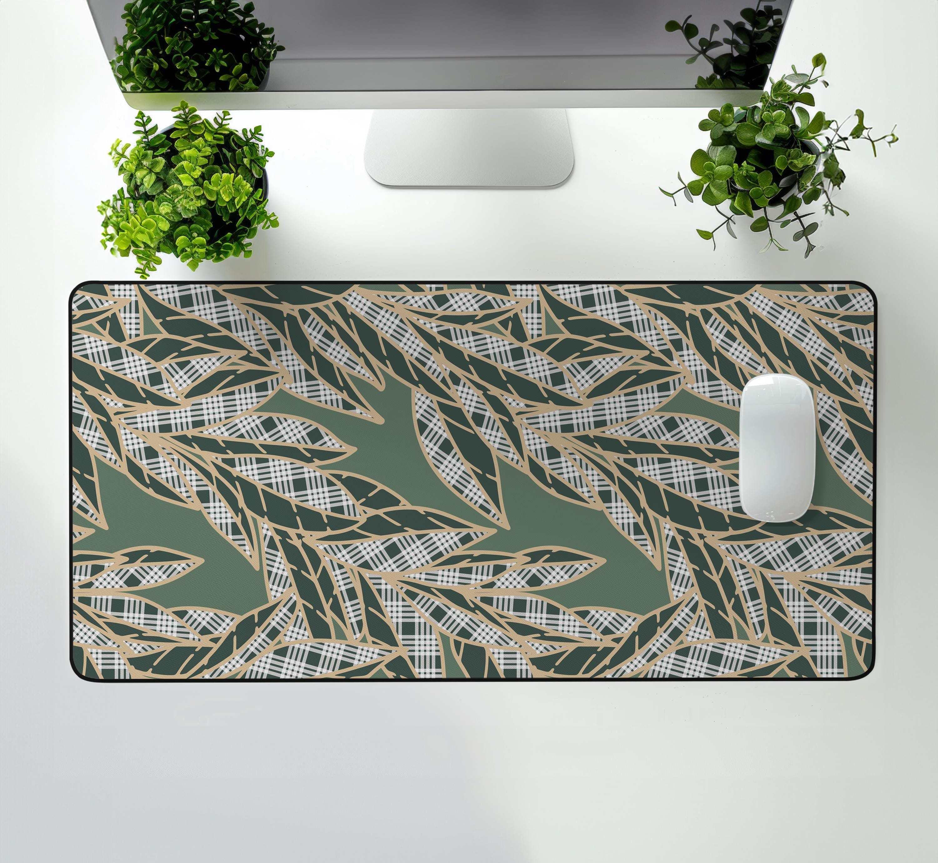 Maile Lei Pakala Desk Mat - Green Desk Mat - Hawaiian Lei Desk Mat ...