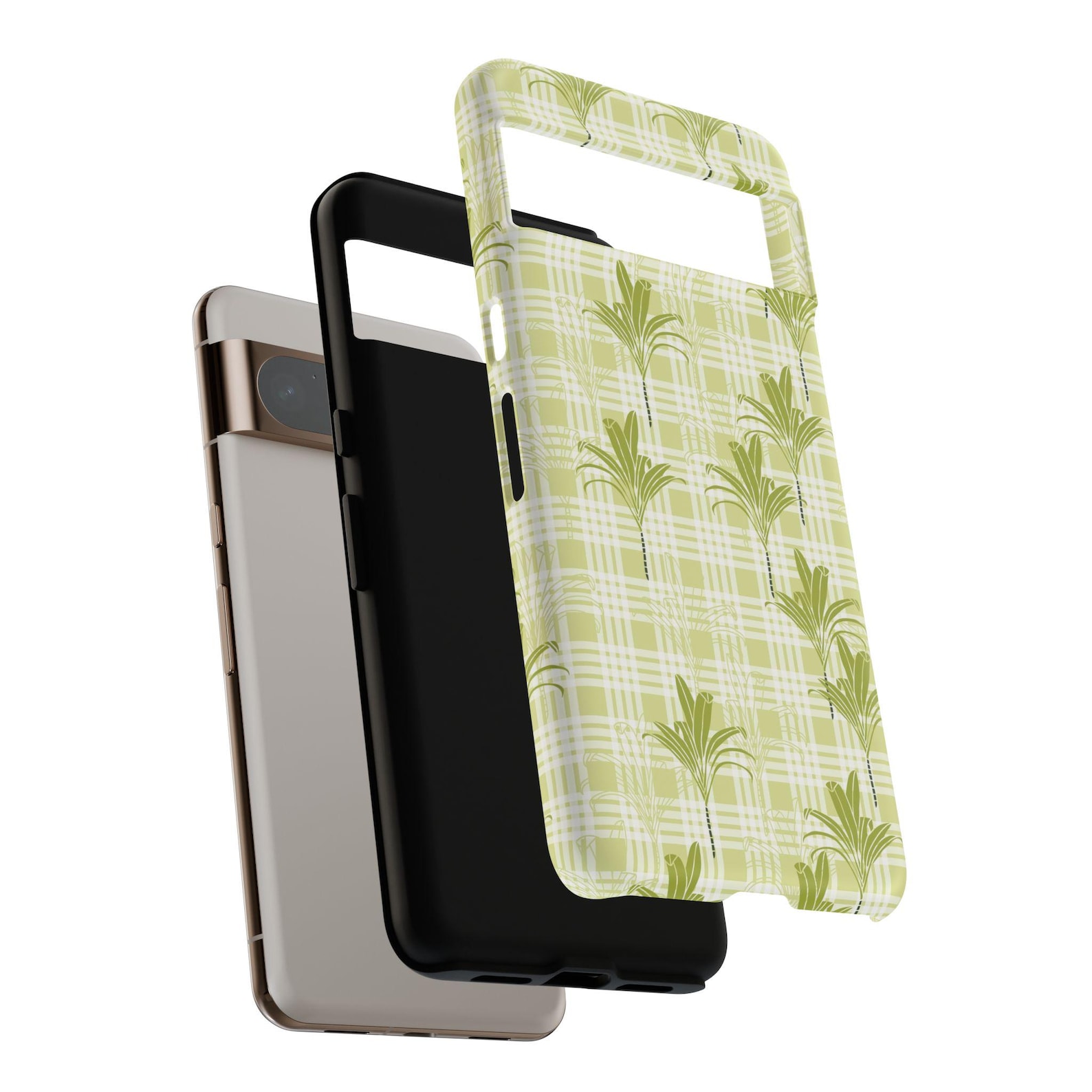 Ti Leaf Pattern on Nature Colored Palaka Print Phone Case - Hawaii ...