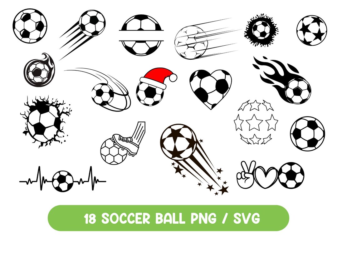 Soccer Svg Bundle, Soccer Ball Svg Files for Cricut, Soccer Cut File ...